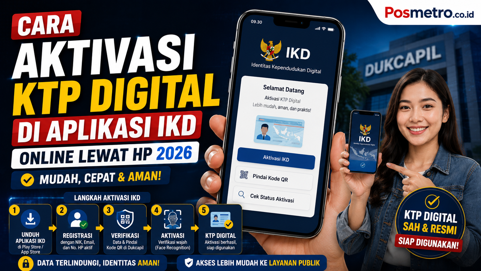Cara Aktivasi KTP Digital di Aplikasi IKD Online lewat HP 2026 Secara ...