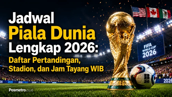 Jadwal Piala Dunia Lengkap 2026: Daftar Pertandingan, Stadion, dan Jam ...