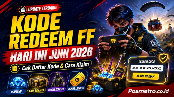 Kode Redeem FF Hari Ini Juni 2026, Cek Daftar Kode dan Cara Klaim